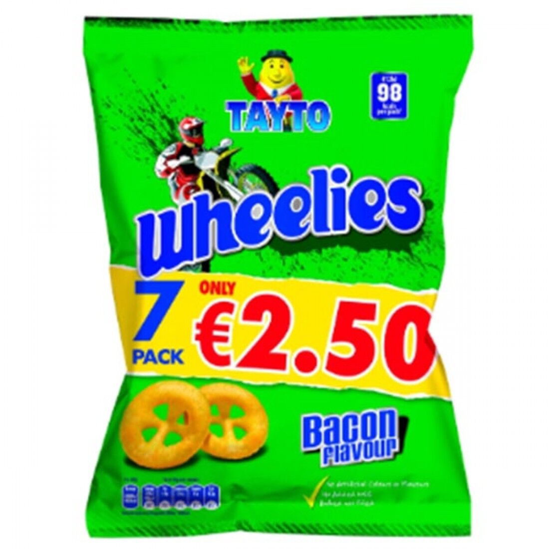 Tayto Wheelies 7 Pack x 12 - Planet Candy Online Sweet Shop